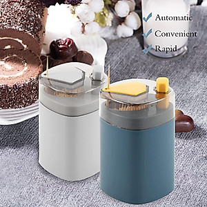 Avesfer 3 PCS Toothpick Holder Dispensers with 900 PCS Toothpicks Pop-Up Automatic Tooth Pick Dispenser for Kitchen Restaurant Thickening Container Pocket Novelty, Sturdy Safe Portable Storage Box