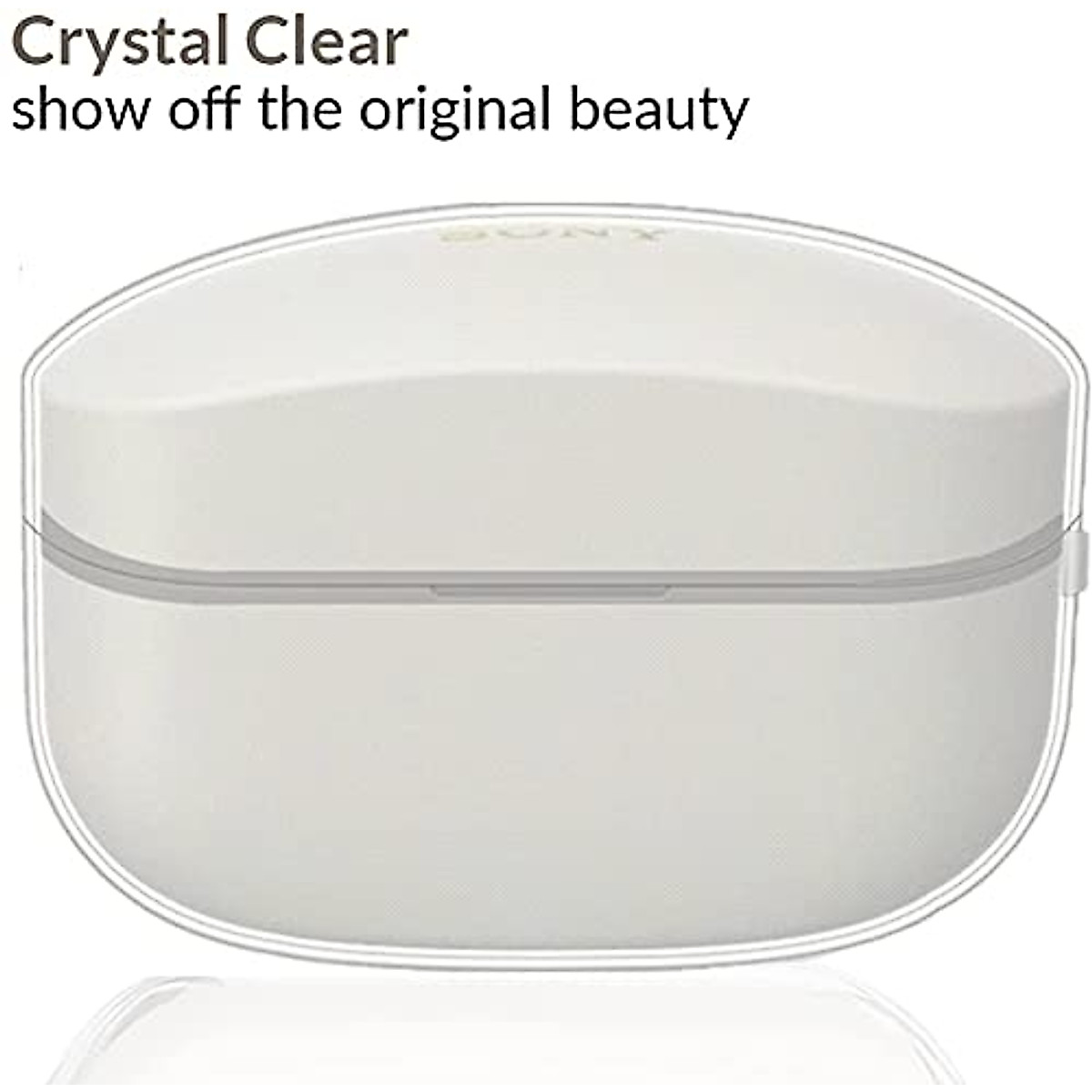 Compatible with Sony WF-1000XM4 Case, Lamshaw Protective Soft TPU Case with Keychain for Sony WF-1000XM4 Noise Canceling Truly Wireless Earbud (Transparent)