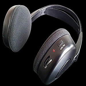 Audiovox Dual Channel Wireless Fold-Flat Headphones with Batteries