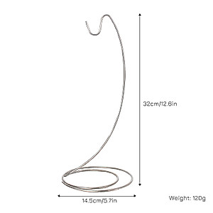 Banana Holder,Multifunctional Fruit Stand for Hanging Bananas, Grapes, Longan and Other Fruits, Stainless Steel Banana Stand with Hooks Silver 12.6x5.7