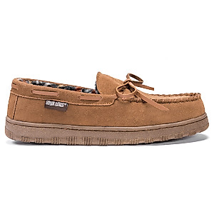 MUK LUKS Men's Paul Slipper, Tan, 11