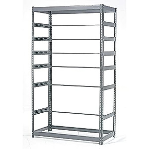 Nexel RDR24488 Reel Storage Rack, Steel, 48"L x 24"W x 84" Height, Grey Baked Enamel Finish
