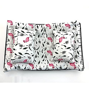 GooWell Bearded Dragon Hammock Lizard Hammock Reptile Bed with Pillow Lizard Habitat Soft and Warm Small Animal Sleeping Bag Set