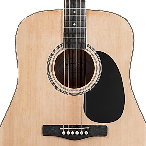 Boroughs B30DNT Dreadnought Acoustic Guitar Pack with Tuner, Gig Bag and Strap, Natural