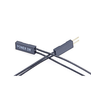 LM YN Motherboard Extension Cable Set 22AWG Silver Plating Cord Gold-Plated Plug Six Kinds POWE LED HDD LED Power SW Reset SW HD Audio Front USB Extension Cable Length 11 inches Compatible with PC