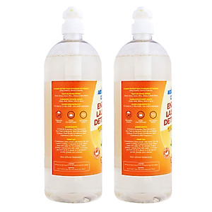 Amazing Natural Based Laundry Detergent Liquid (256 Loads) - Powerful Natural Enzymes - USA Made (32oz Bottle)