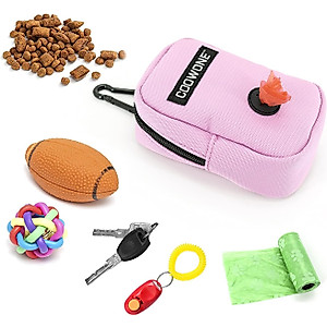 Dog Treat Pouch Dog Poop Bag Holder For Leashes, Pets Snack Container With Inner Mesh Bag, Puppy Supplies Perfect For Training And Walking - Hands Free Dog Waste Bag Dispenser -Dog Travel Accessories