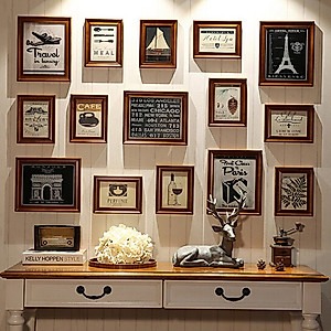 Topoox 25 Pieces Sawtooth Picture Frame Hanging 1.5” Hangers Double Hole with 100 Pieces 0.8” Photo Frame Turn Button with Screws, Black