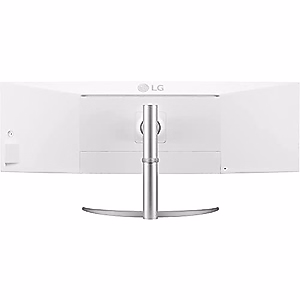 LG 49WQ95C-W 49 Inch 32:9 Curved UltraWide DQHD (5120 x 1440) Nano IPS Monitor, NVIDIA G-SYNC Compatible & AMD FreeSync Premium Pro, HDMI 2.1 & USB Type-C (90W PD), Tilt/Height/Swivel Adjustable