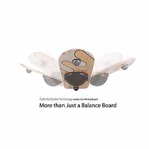 Whirly Board Wide Standing Desk Balance Board & Half-Ball Balance Trainer