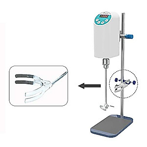 AnEssOil Lab Digital Overhead Stirrer Lab Mixer Overload Protection Electric Mixer Agitator Stirring Laboratory Mixer Industrial Liquid Mixer 10,000mpas 10L