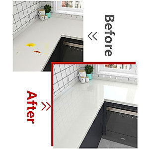 Clear Contact Paper Roll 17.7'' x 314.9'' Clear Glossy Self-Adhesive Film Cover Removable Protective Film Transparent Waterproof Liners Drawers Shelves Kitchen Cabinets Desks Fridge Roll