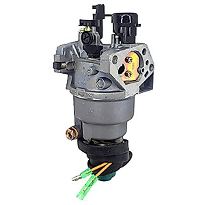 Fullas Huayi Carburetor Automatic Choke P27-1 Carb Compatible with Honda EC6500CX EB6500X EL6500CXS EG6500CX 5000W 6000W Gas Generator with Solenoid and Gaskets