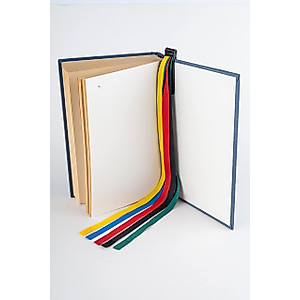 Superior Essentials Genuine Leather Multi Page Magnetic Attachable Bookmark with 5 Multi-Colored Bookmarks-Great for Bibles-Magnetic Hold Makes This The only Bookmark That Will Never Fall Out