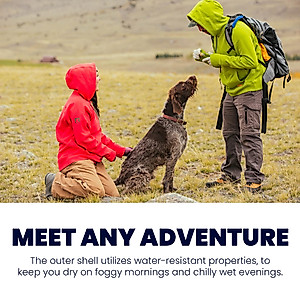 RTIC Unisex Water-Repellent Pullover Hoodie Long Sleeve Hooded Sweatshirt for Men and Women, Water-Resistant Outdoor Clothing, Gray Stone, XL