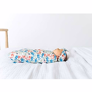 Large Premium Knit Baby Swaddle Receiving Blanket "Wren" by Copper Pearl