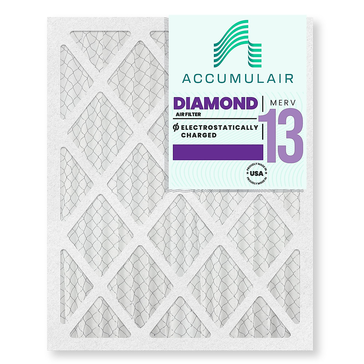Accumulair Diamond 20x25x1 MERV 13 Air/Furnace Filters (6 pack)