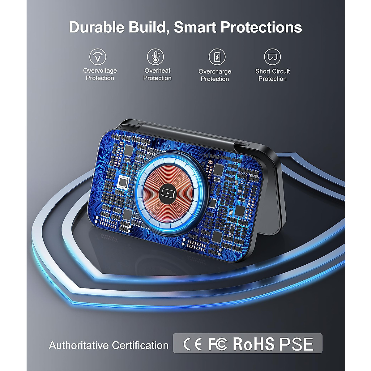 3 in 1 Charging Station for Multiple Devices Apple, XooFly Wireless Magnetic Travel Charger for Multiple Devices, Phone Charger Pad for iPhone 15 14 13 12 Pro Max Plus Mini, iWatch, Wireless Earbuds