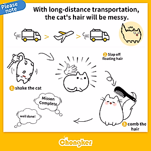 Chongker Stuffed Animals Handmade Realistic Plush Toy Companion Pet Gifts for Women Birthday Anniversary Cat Lover