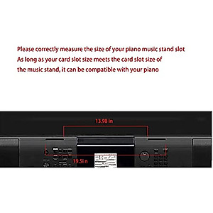 PILIPALA Original Long Music Stand HUAYIMAOYI Music Rest Compatible with some yamaha keyboard Music Score Stand +Sheet Music Stand （+1*clip）