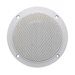 Herdio 4 Inches Waterproof Marine Ceiling Speakers with 160 Watts Power, Handling for Kitchen Bathroom Boat Car RV Camper Motorcycle Cloth Surround and Low Profile Design - 1 Pair (White)