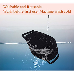 Fashion Protective, Unisex Black Dust Cotton Facial & Mouth Covering, Washable, Reusable Cotton Fabric for Cycling Travel Outdoors (12-Pack Black) …