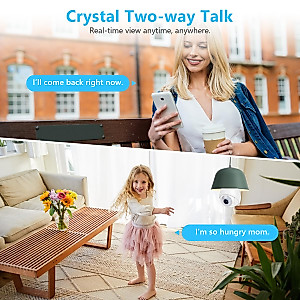 Light Bulb Security Camera, 2K 360° Pan Tilt WiFi Security Camera Indoor Wireless Outdoor Color Night Vision 24/7 Motion Tracking Detect Pet Dog Cam 2-way Talk SD/Cloud Storage Home Security Outside