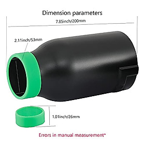 Karbay Stubby Car Drying Nozzle (8" Long) Compatible with Most EGO 530, 575, 580, 615, 650, 765 Leaf Blowers, Included Green Protective Silicone Band.
