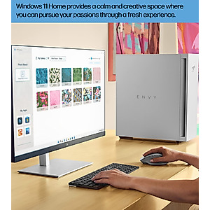 HP 2023 Envy Gaming Full Size Tower Desktop Computer, 12th Gen Intel 16-Core i9-12900 up to 5.1GHz, GeForce RTX 3070 8GB GDDR6, 128GB DDR4 RAM, 4TB SSD, WiFi 6, Bluetooth, Windows 11, BROAG Cable