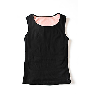 Aodrusa Womens Cotton Thermal Fleece Lined Underwear Tops Cami Tank Top Vest Black ONE SIZE