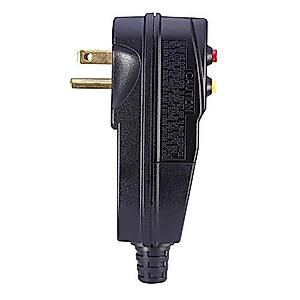 GFCI Replacement Plug for Pressure Washer Pool Pump 15Amp 3 Prong Circuit Breaker Outdoor Waterproof Auto-reset 120V