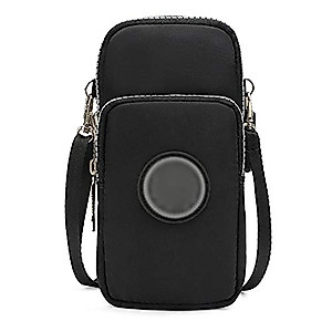 3-Layers Cellphone Pouch Wristlet Purse Waterproof Sports Armband Shoulder Bag Wallet