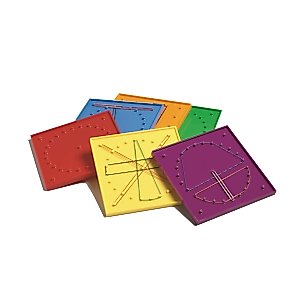 Didax Educational Resources Geoboard Group Set of 6, 1 Count (Pack of 6), 6