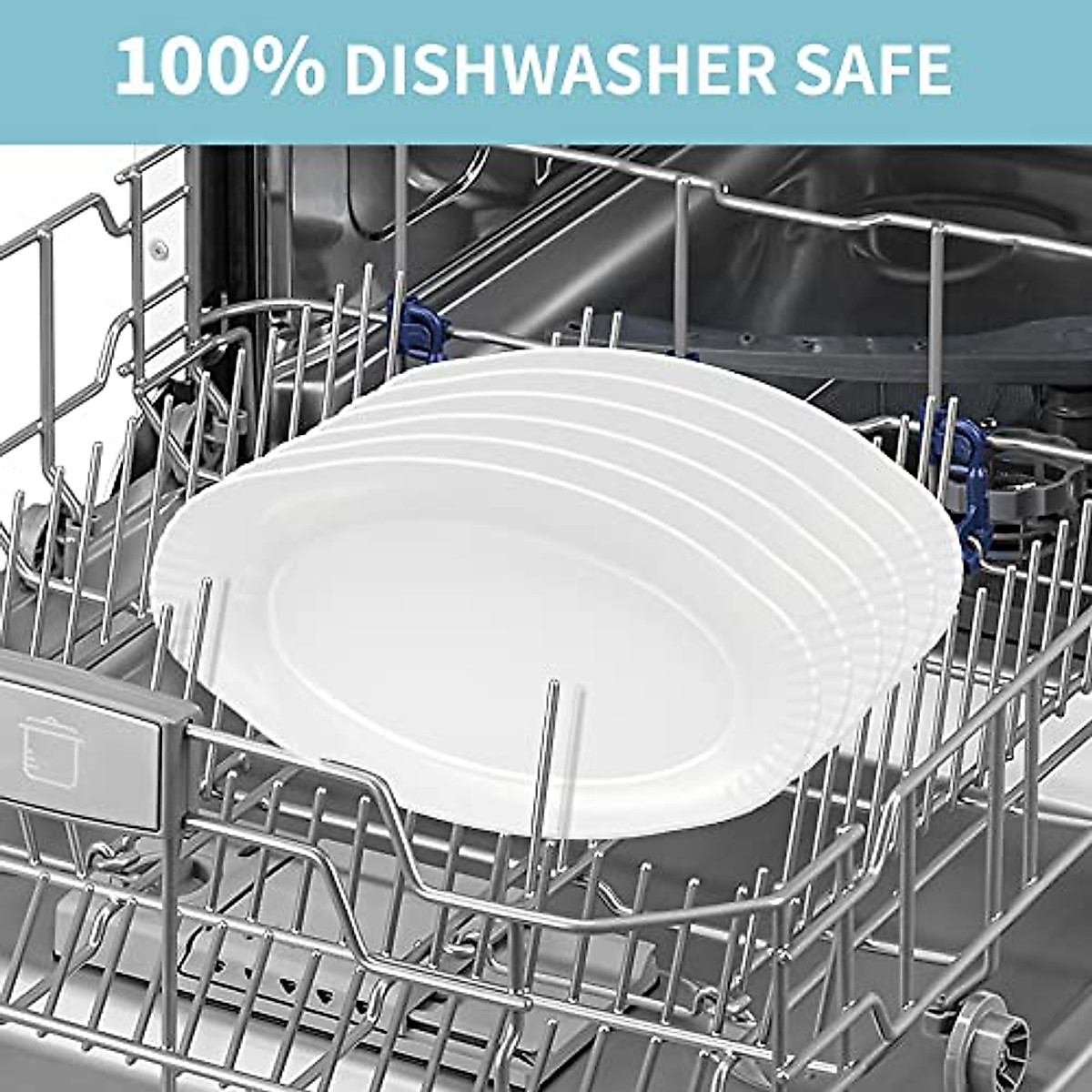 NJCharms Oval Au Gratin Baking Dishes for Oven Safe and Microwave Cooking, White Porcelain Small Mini Casserole Dish, 9 Inch, Set of 6