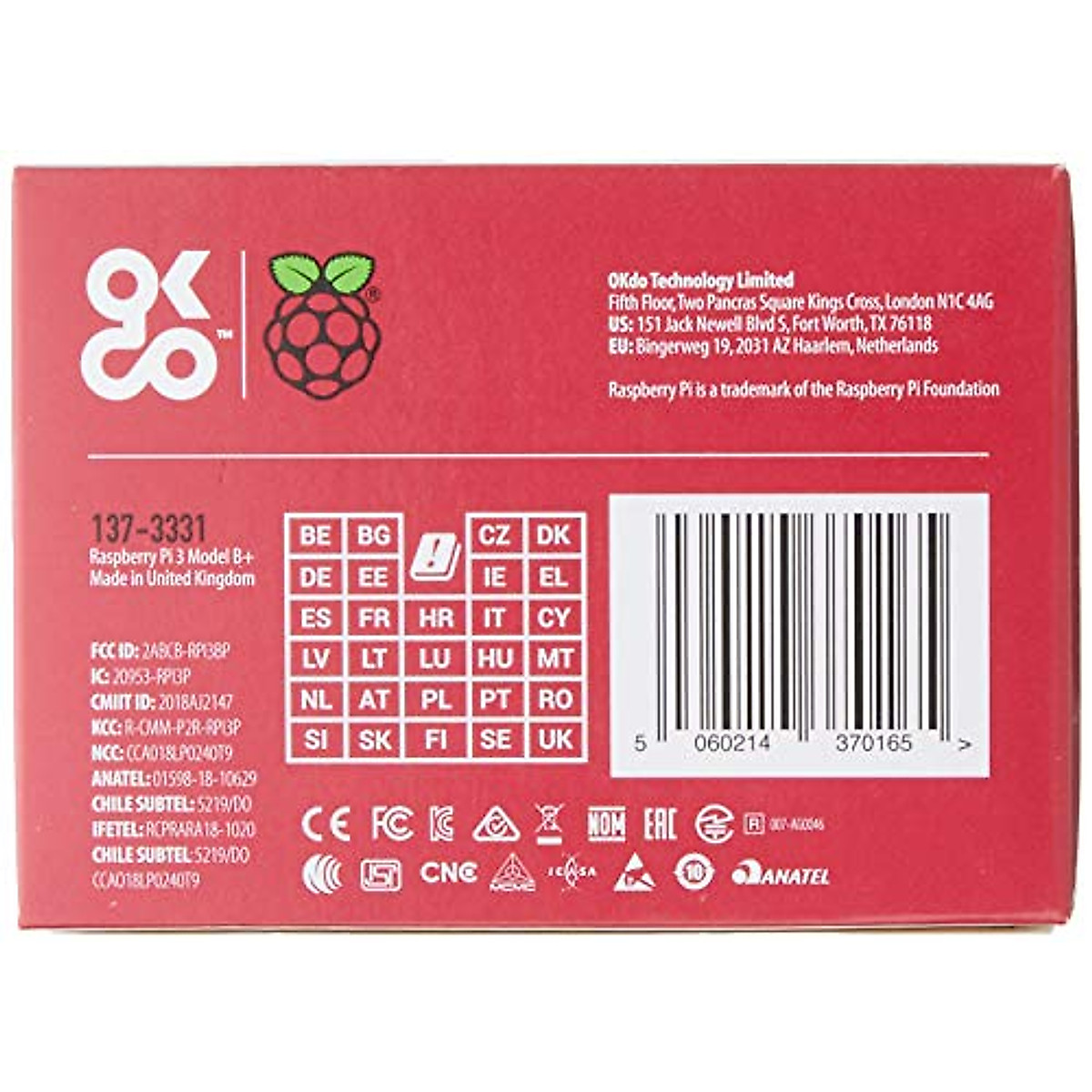 RS Components Raspberry Pi 3 B+ Motherboard