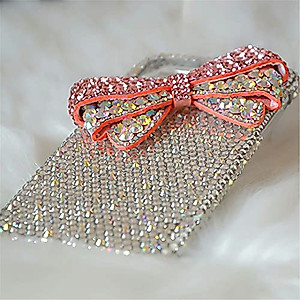 Max-ABC Compatible with Samsung Galaxy Note 10 Glitter Case,3D Diamond Cute Bow Crystal Rhinestone Women Girls Rainbow Shiny Sparkle Bling Glitter Protective Phone Case Cover