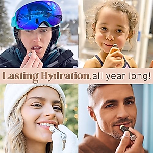 4 Pack Organic Vanilla Bean & Honey Lip Balm - Natural Lip Moisturizer Gifts for Men, Women & Kids