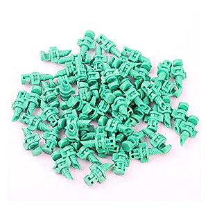 VIEUE Garden Drip Irrigation System Accessories 500 Pieces of Green 180 Degree Reflective Nozzle Micro Nozzle Garden Lawn Plant Irrigation System Atomizing Nozzle
