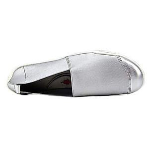 Ros Hommerson Caruso Women's Casual Shoe: Silver/Stretch 8.5 Wide (D) Slip-On