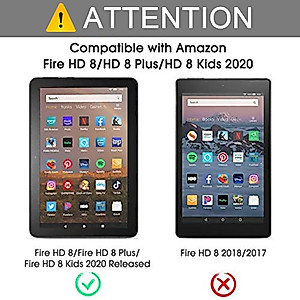 3 Pack Screen Protector for All-New Fire HD 8/HD8 Plus/Fire HD 8 Kids/Fire HD 8 Kids Pro Tablet (12th &10th Generation, 2022&2020 Released),Tempered Glass 9H Hardness Anti Scratch Clear, 8-inch