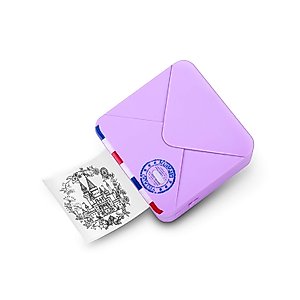 Phomemo M02S Mini Thermal Printer, 300DPI Bluetooth Portable Wireless Pocket Mobile Sticker Printer Compatible with iOS & Android Phone,Printing Photo, Document, Labels, Address, Creative Gift - Black