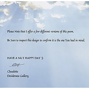 11x17 Archival Parchment Motivational Desiderata Poem by Max Ehrmann