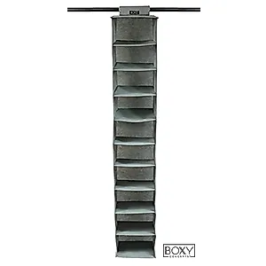Boxy Concepts Hat Rack - 10 Shelf Hanging Closet Hat Organizer for Baseball Caps - Hat Storage to Protect Your Caps with this Hat Hanger - Easy Hat Holder & Baseball Hat Organizer