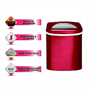 Compact Ice Maker, Red