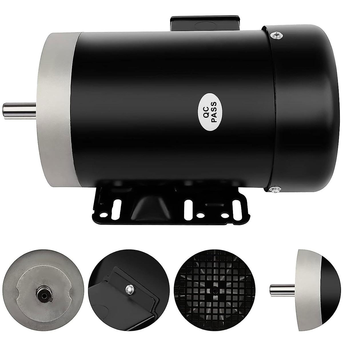 1.5HP Electric Motor 1750 RPM General Purpose Three Phase Motor 5/8" Shaft Diameter 4 Pole 56C TEFC 60HZ 230/460V