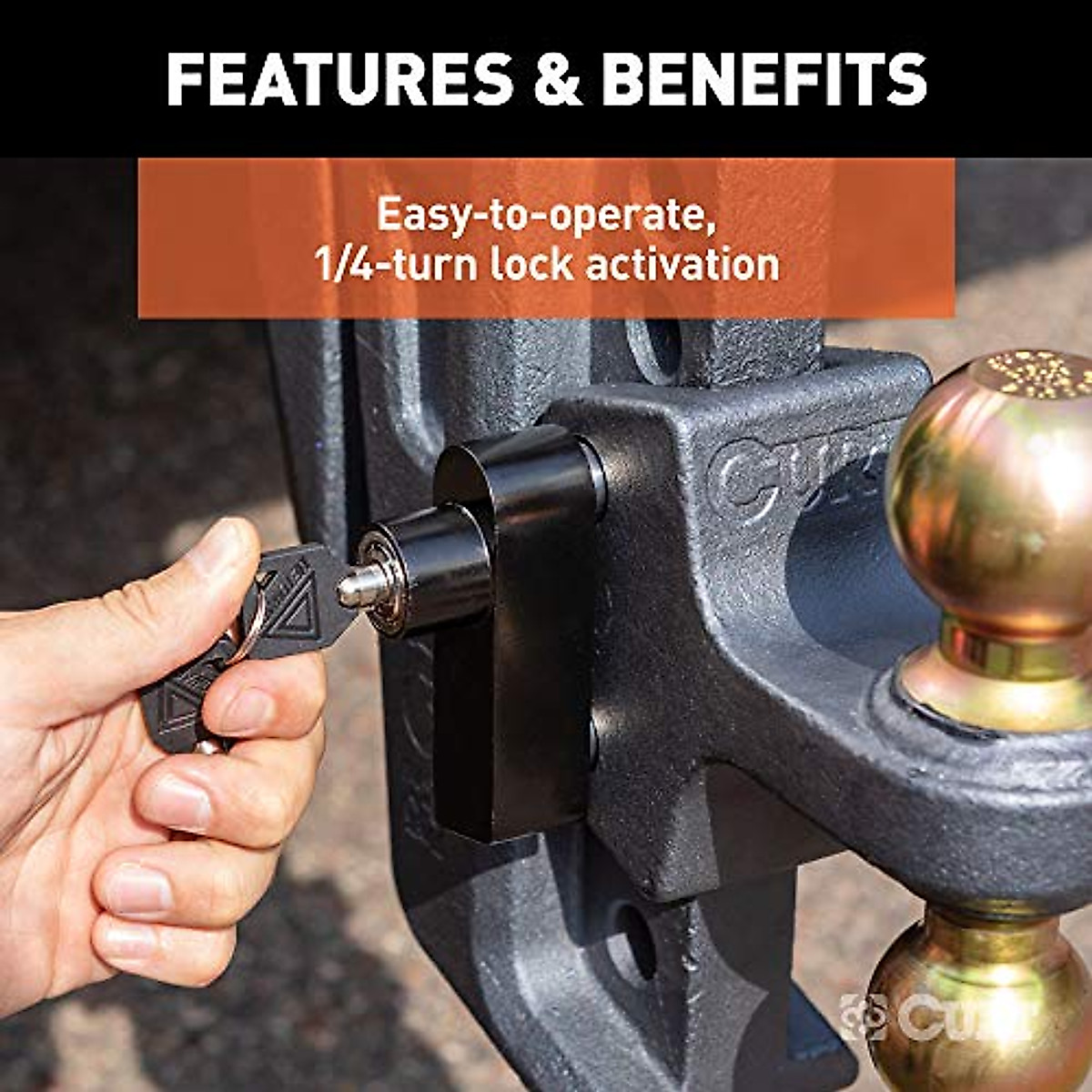 CURT 45938 Rebellion XD Tongue Lock