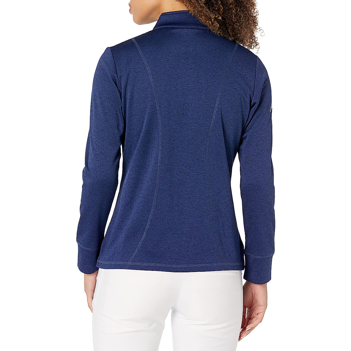 Callaway Women's Golf Full Zip Long Sleeve Fit Fleece Jacket, Blueprint Heather, Medium