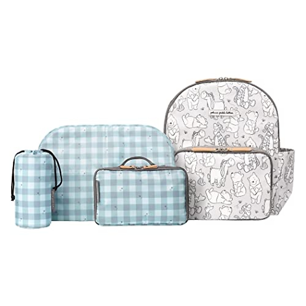 Petunia Pickle Bottom District Diaper Bag Backpack for On-The-Go Parents, Stylish, Spacious & Secure, Lightweight & Easy to Clean, Perfect for Everyday Use or Travel (Disney's Playful Pooh)