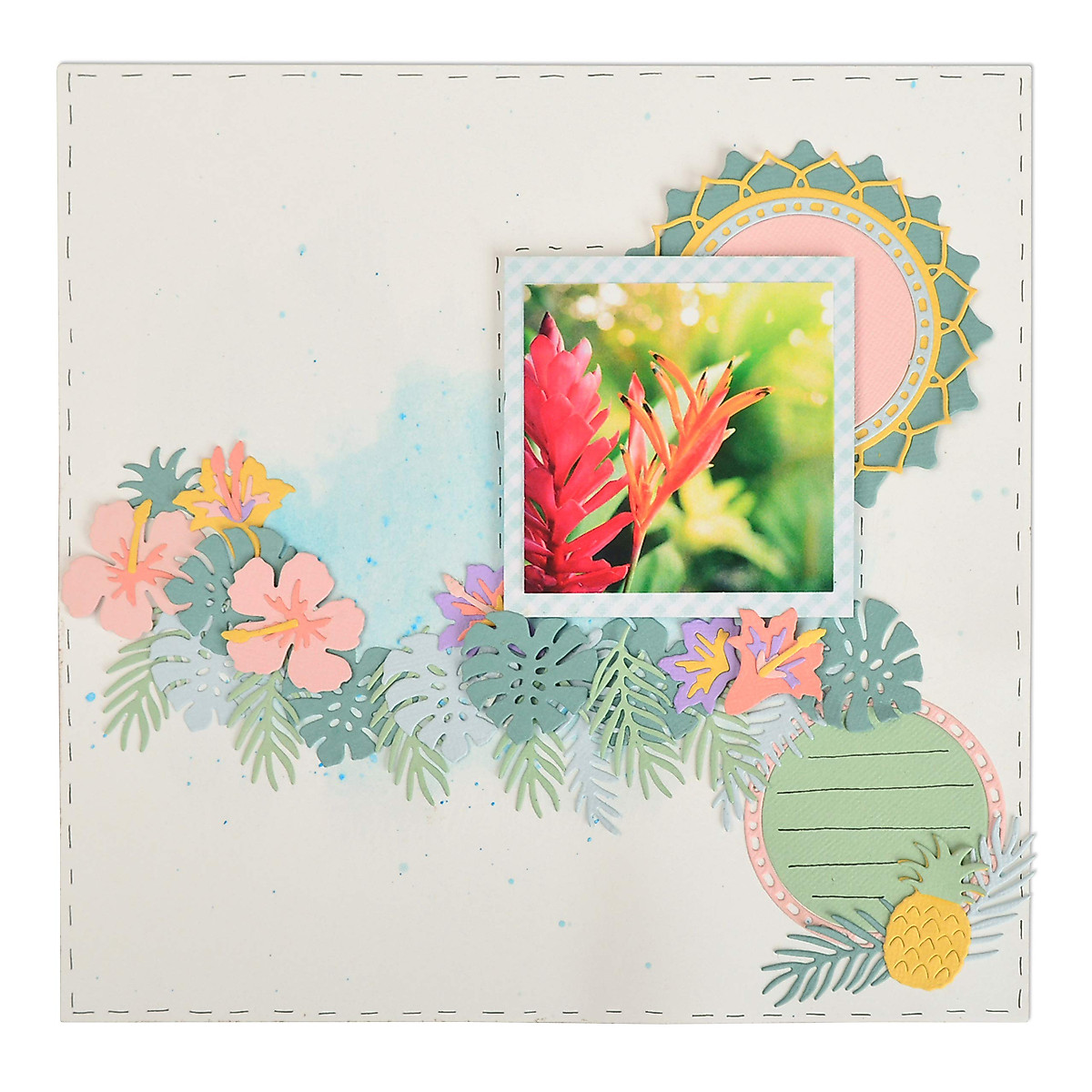 Sizzix Tropical Elements Dies, One Size, Multicolor