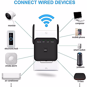 HIMALU 2024 Newest WiFi Extender/Repeater，Covers Up to 9860 Sq.ft and 60 Devices, Internet Booster - with Ethernet Port, Quick Setup, Home Wireless Signal Booster